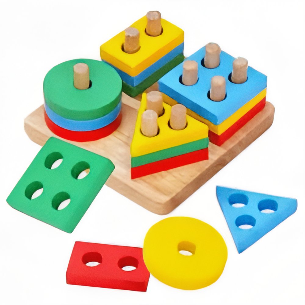 Juego Didáctico Apilable de Madera