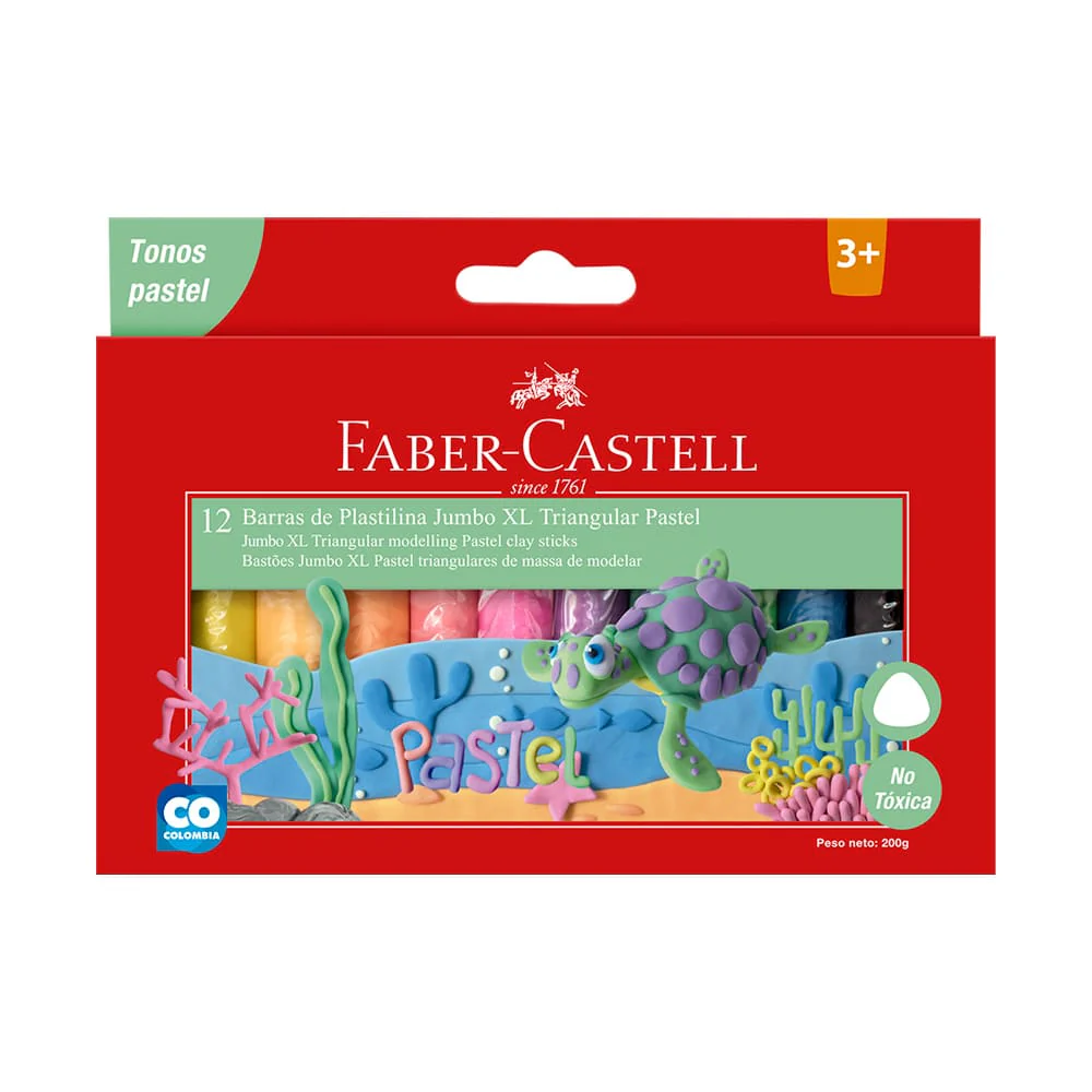 Plastilina Triangular Jumbo 12 Colores